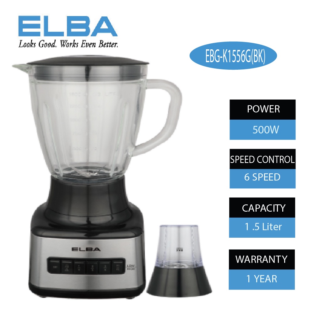 Elba Blender EBG-K1556G(BK) | Shopee Malaysia