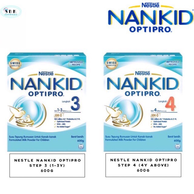 NANKID OPTIPRO BIB (2’ -FL New Formula) - Step 3 / Step 4 (600G ...