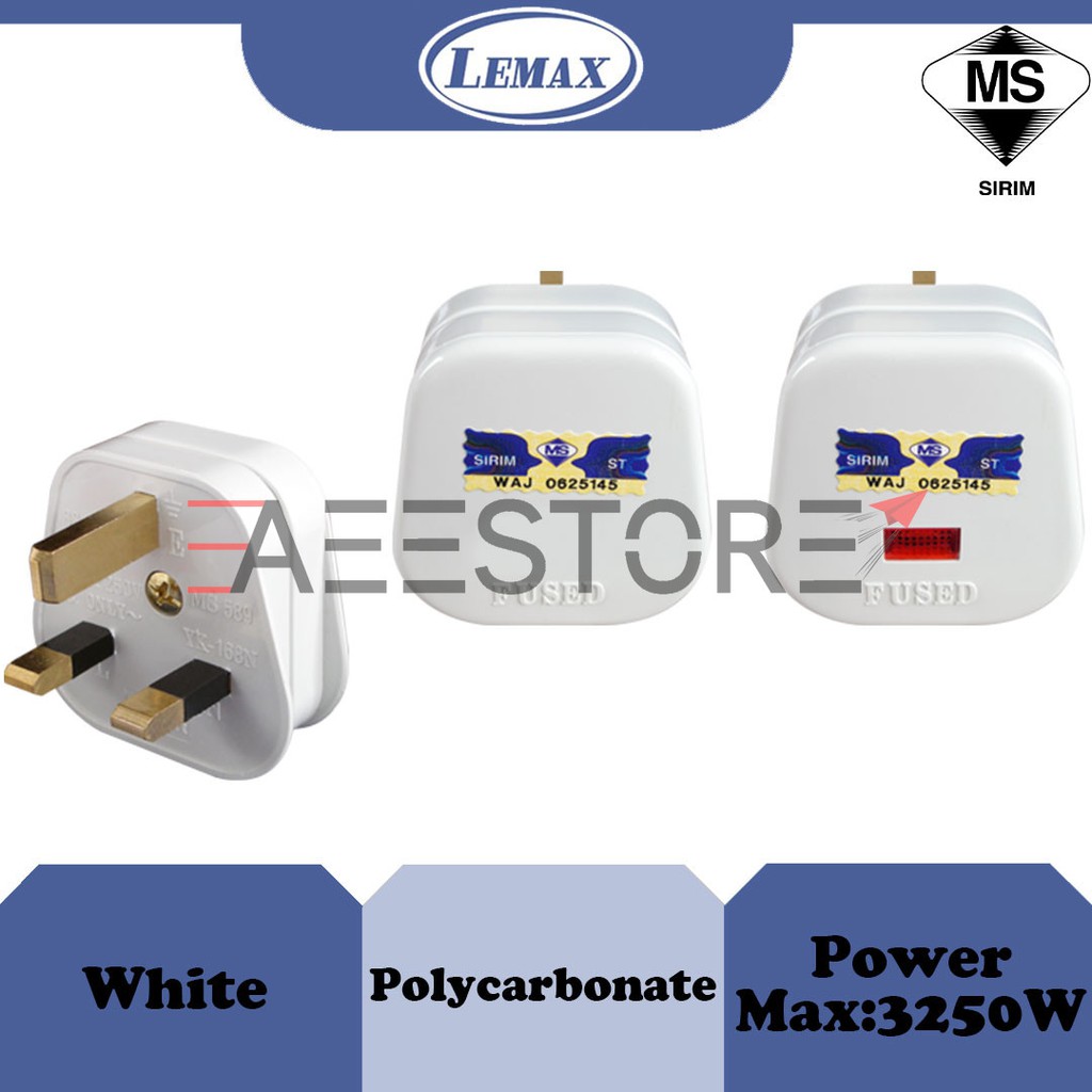 ( SIRIM ) LMX / Lemax 13A Plug Top With Neon / Without Neon YK 168 / YK ...