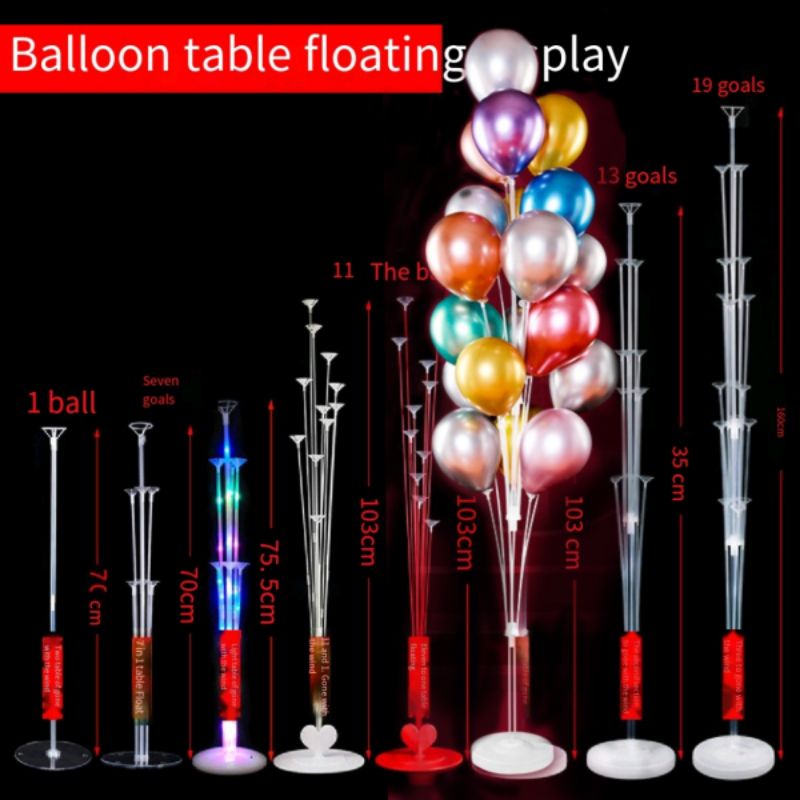 1Set 7 Tubes Balloon Stand balloon tool Baby Shower Birthday Party ...