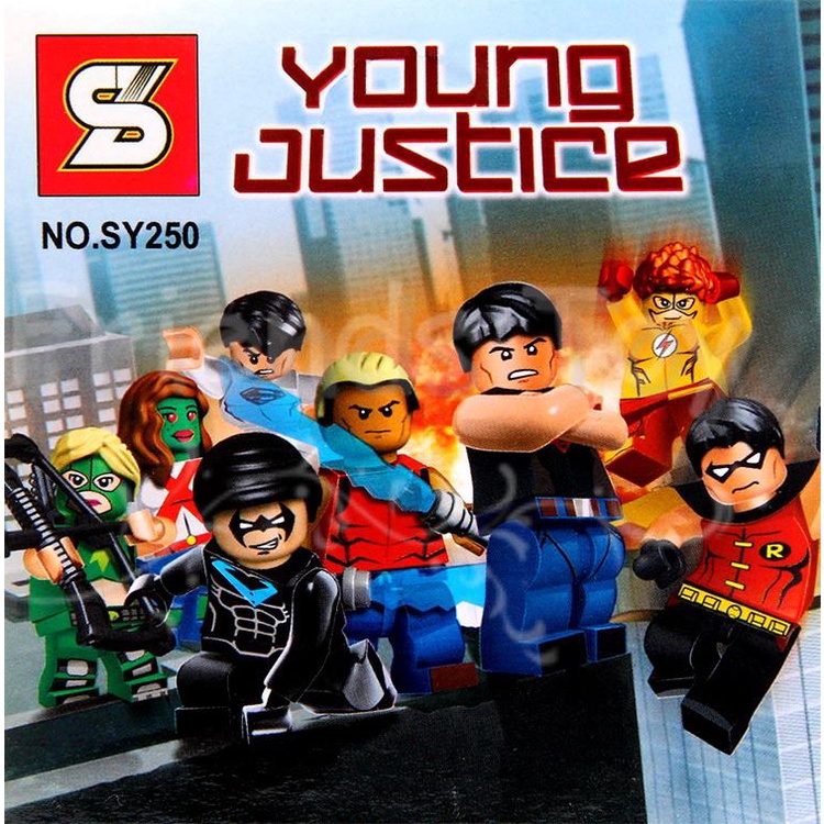 SY MINIFIGURES YOUNG JUSTICE SET 8 IN 1(SY250) | Shopee Malaysia