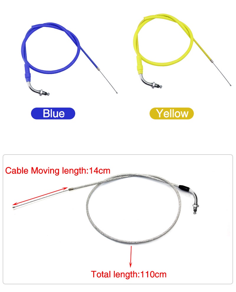 Universal M10 Motorcycle Throttle Oil Cable Line Oil Extraction Wires ...