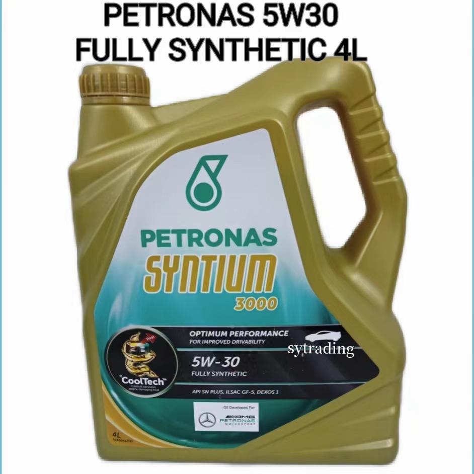 Petronas Syntium 3000 5W-30 Fully Synthetic 5W30 4L | Shopee Malaysia