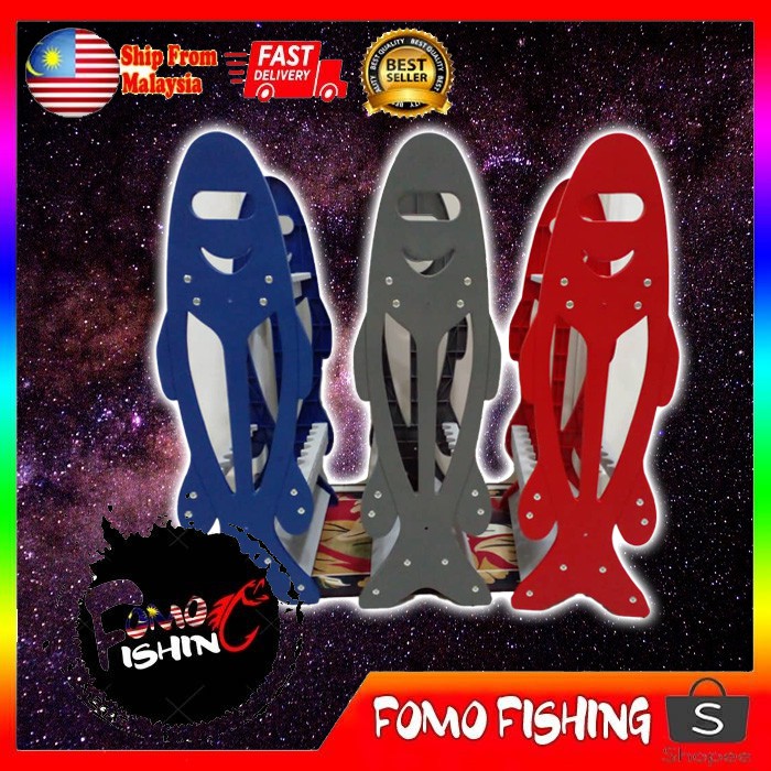 Pole Rack /Fishing Rod Holder / Rack Pancing moden / Rak Rod Pancing ...
