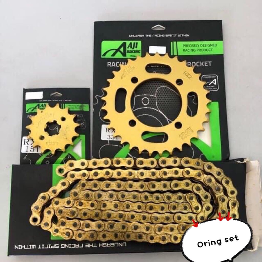 ( combo set ) [ 4HOLE ] Aji racing 428H ORING SET LC135 RXZ Y125 ...
