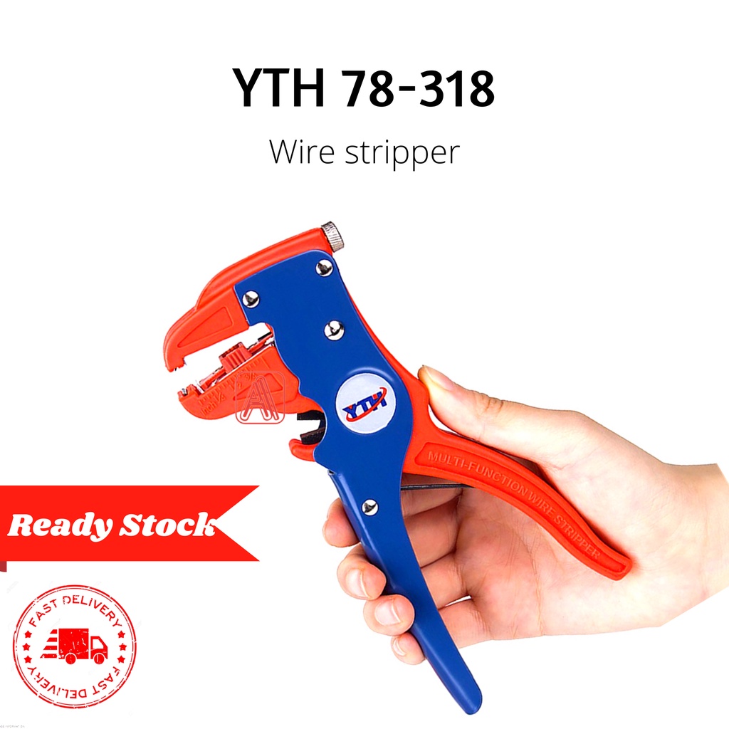YTH 78-318 2 In 1 ~ 0.5mm - 6mm Cable Stripper Cutter Pliers Crimping ...