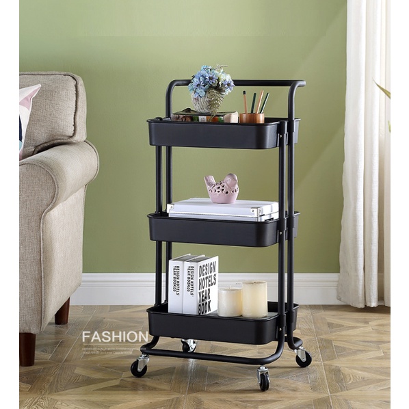 IKEA 3 Tier Multi-functional Trolley Storage Rack Utility Shelves with ...