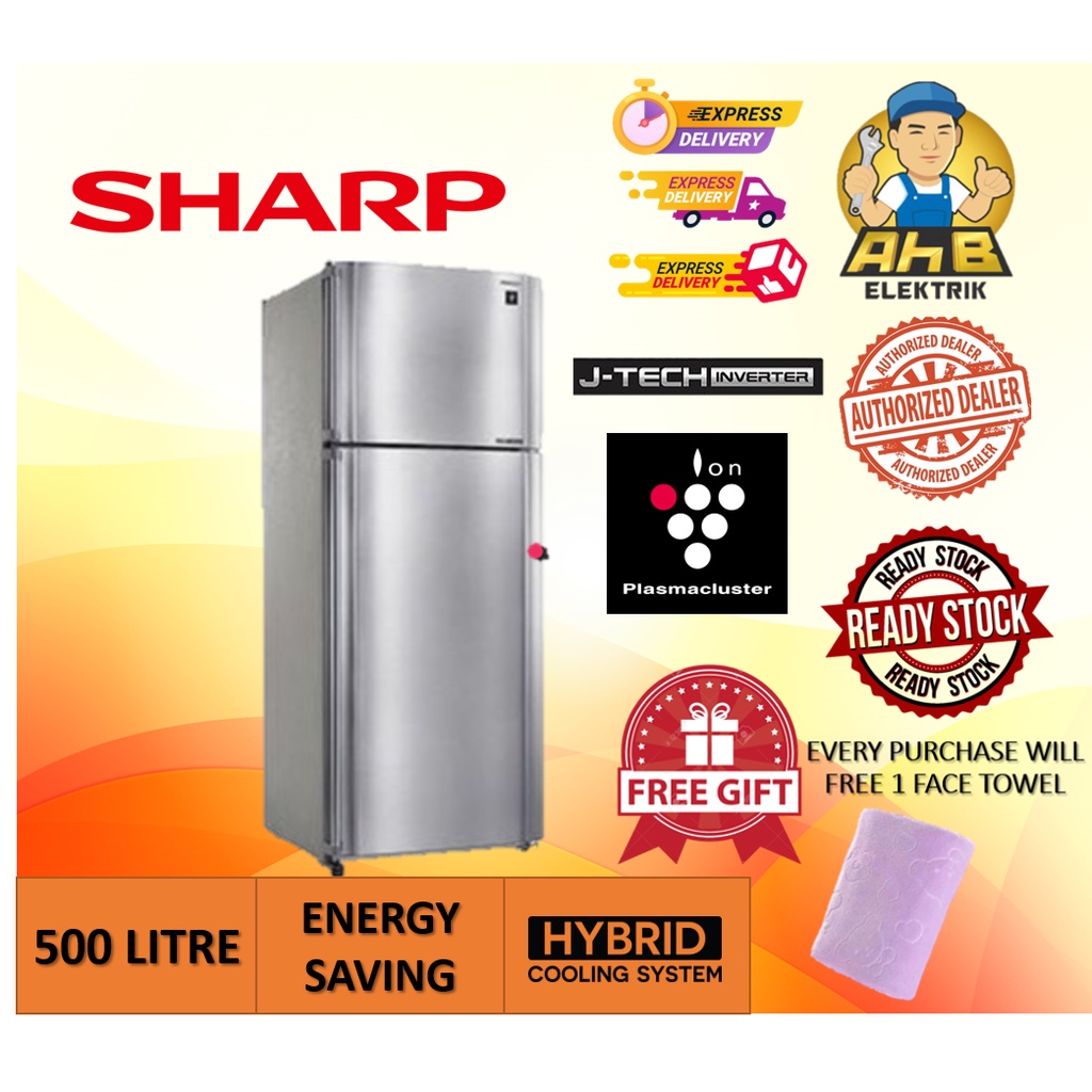 Sharp Pelican Series Refrigerator (500L) SJP50MS | Shopee Malaysia