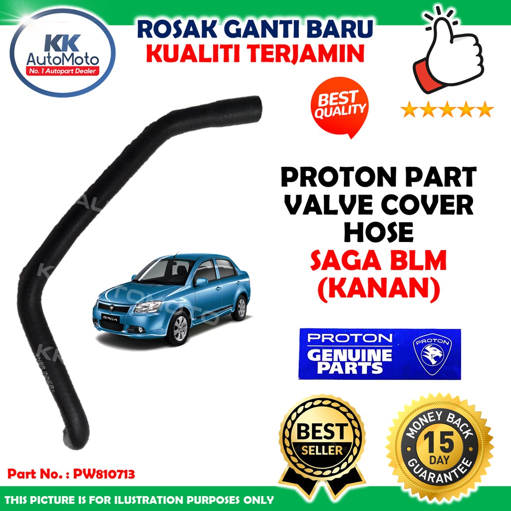 1 x Proton Part Valve Cover Hose - Proton Saga BLM (Kanan) - PW810713 ...