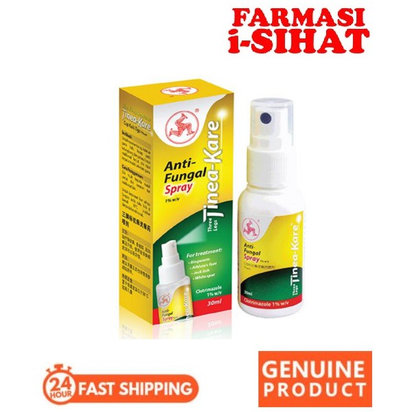 👍👍3 Legs Tinea-Kare Anti-Fungal Spray (Ubat Kurap Semburan Cap Kaki ...