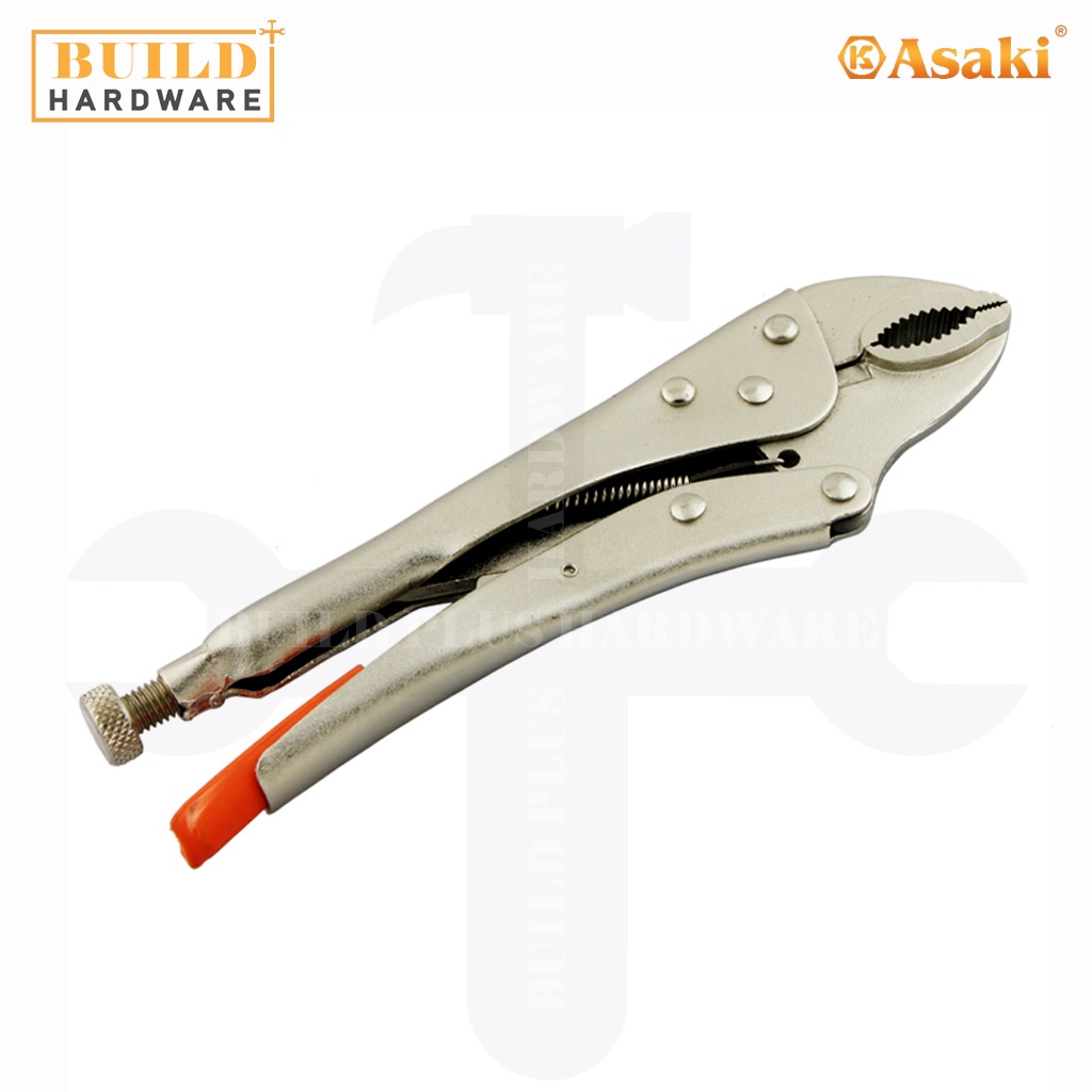 ASAKI Curved Jaw Lock-Grip Pliers Cr-V 10" 葫芦嘴大力钳 AK-8252 Vise Grip ...