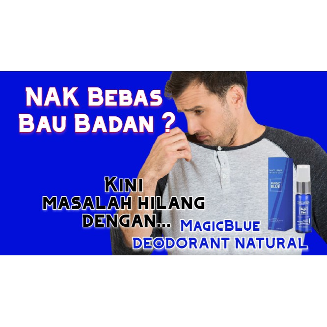 [MAGBLUE] Deodorant Magic Blue MagBlue Bau Ketiak Bau Badan Tawas ...