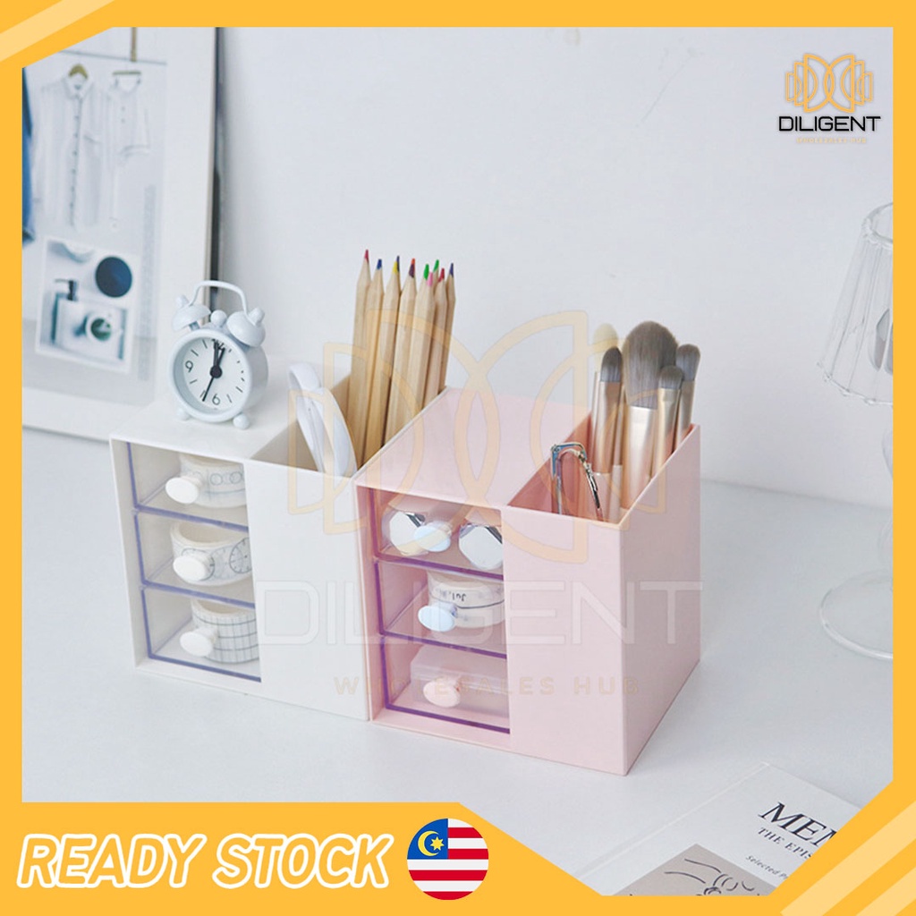 【D160 READY STOCK】Ins Creative Desktop Storage Box Multifunctional ...