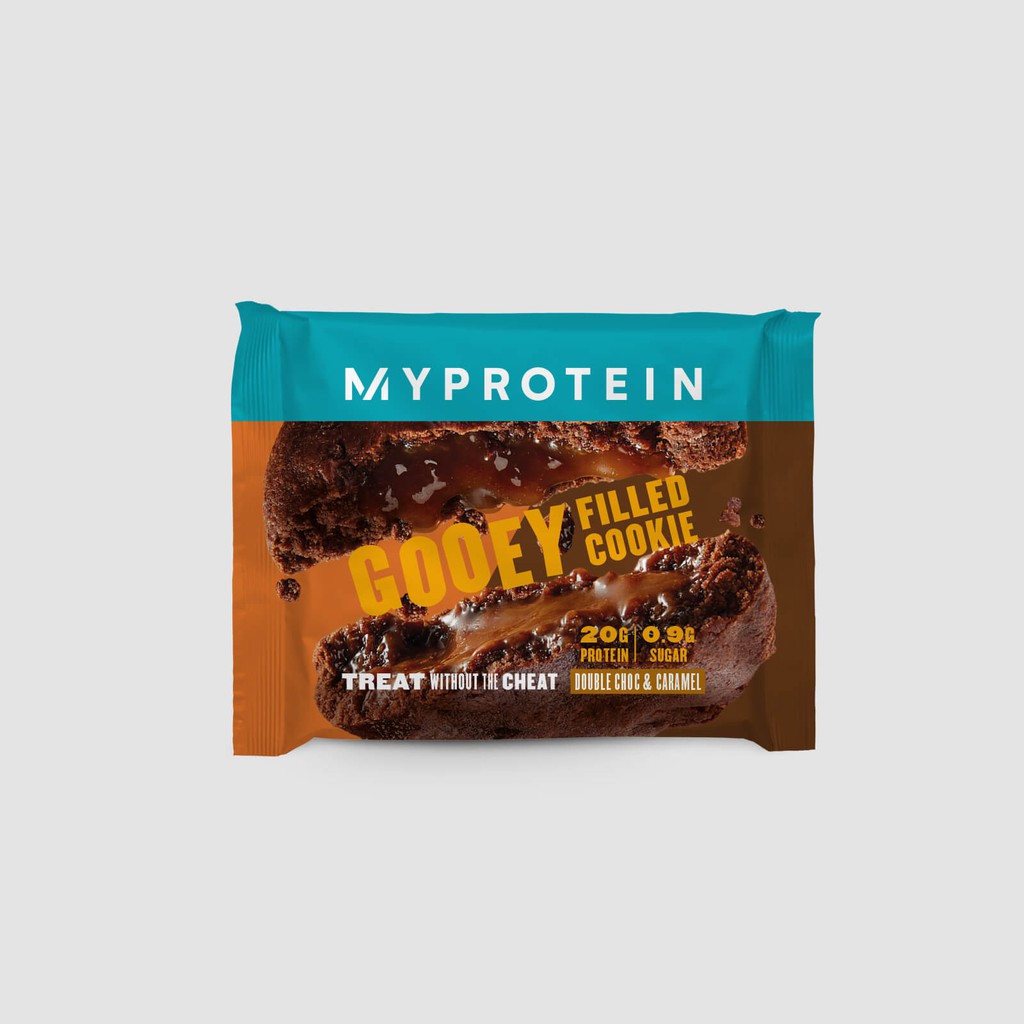 Myprotein Filled Protein Cookies - Double Chocolate Caramel 12x75g ...