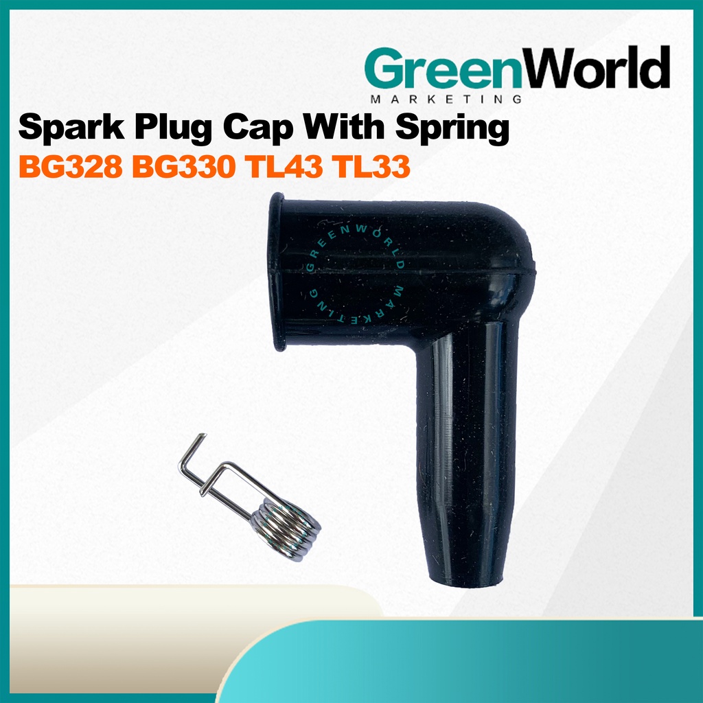 Spark Plug Cap with Spring Kepala Plug Brush Cutter Plug Cover BG328 ...