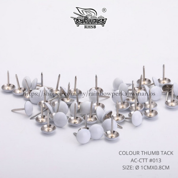 50PCS STEEL THUMB TACK / PUSH PINS / PAKU TEKAN / PIN OFFICE / PAKU ...