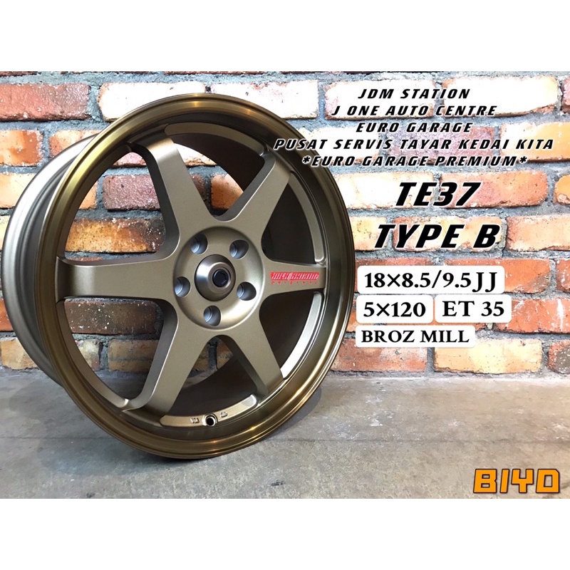 RAYS TE37 TYPE B DESIGN WHEELS 18INC BMW E36 E46 E90 F30 F10 | Shopee ...