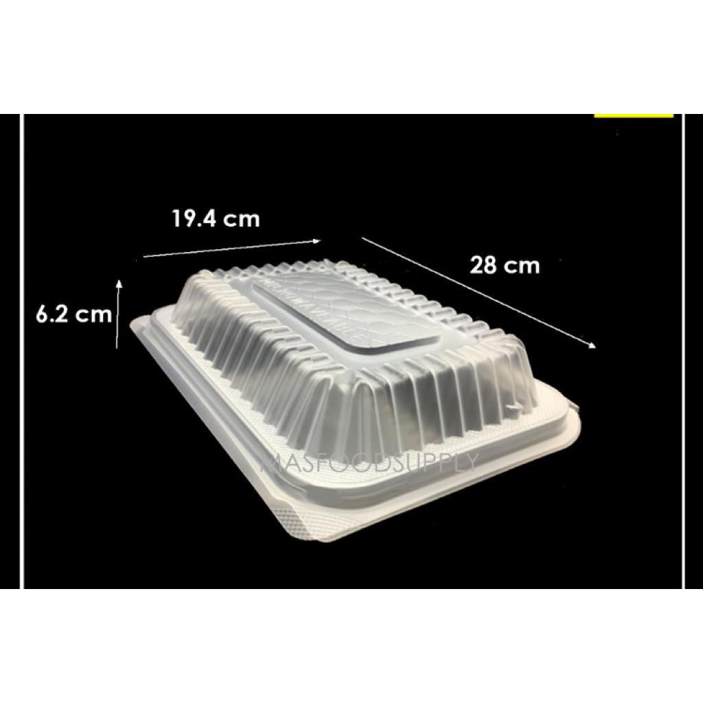 TOLI TPI-200 - Medium PP Lunch Box [ 100pcs± ] Disposable Plastic Food ...
