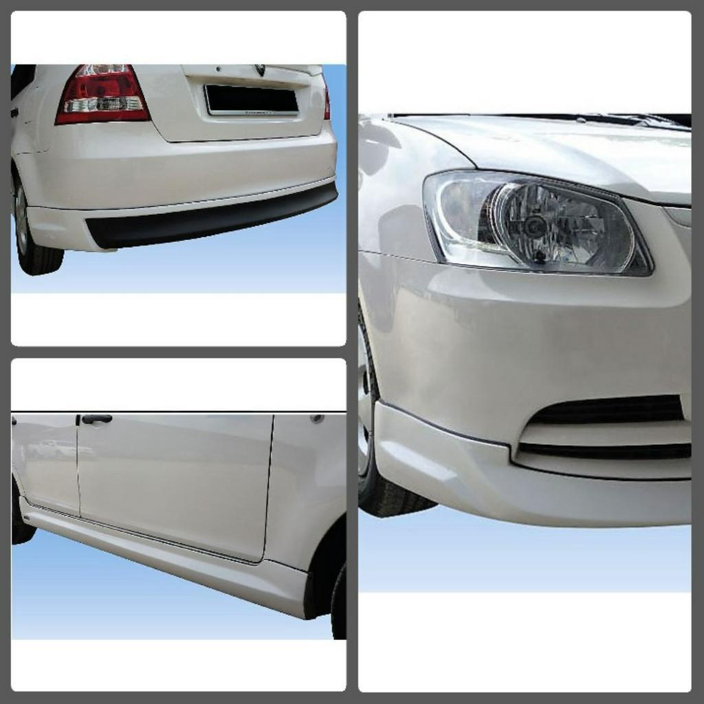 Proton Saga 2nd Generation BLM Spin Skirting Body Kit PU Ready Stock ...