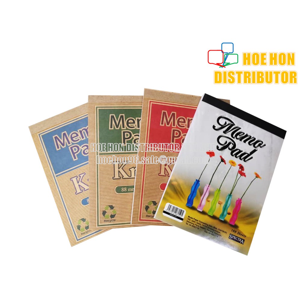 SBS Kraft Memo Pad Notebook Order Chit Draft Idea Quick Note Pad / Hand ...