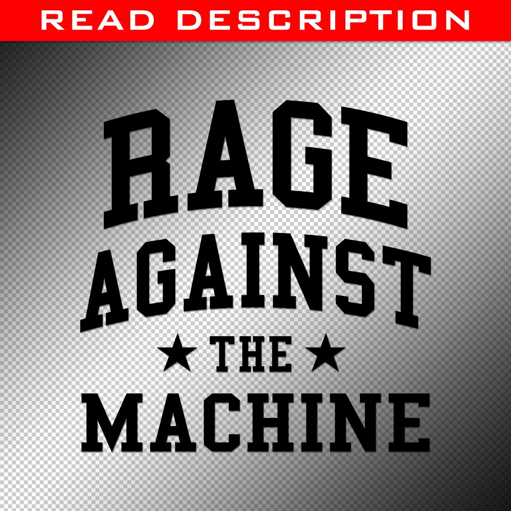 Sticker | Rage Against the Machine | Decals | Vinyl Weather Proof | 6 ...