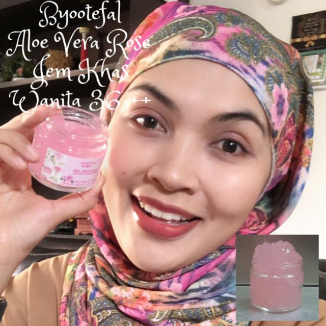 byootefal aloe vera rose jem khas untuk wanita 36 tahun keatas | Shopee ...