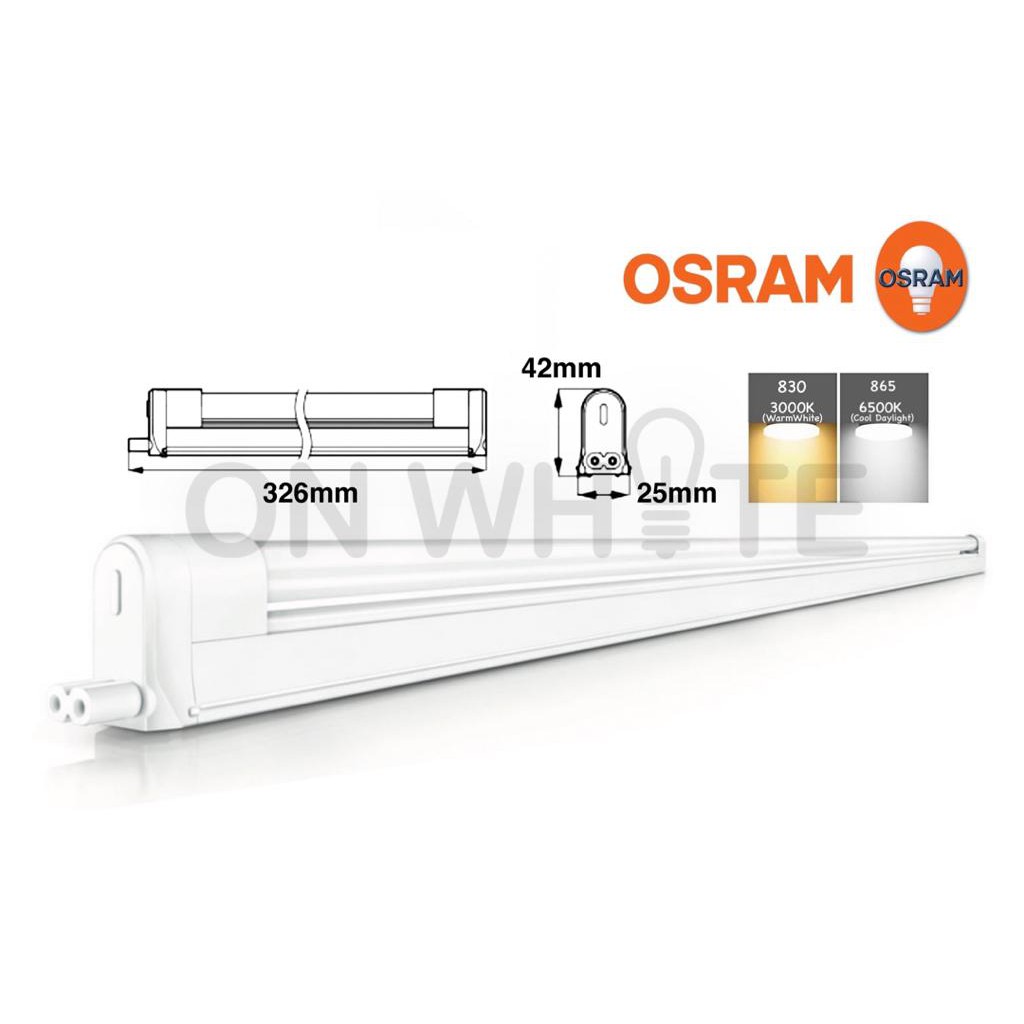 OSRAM T5 Batten 8W 830/865 Set 1Feet / 1FT WarmWhite/Cool Daylight ...