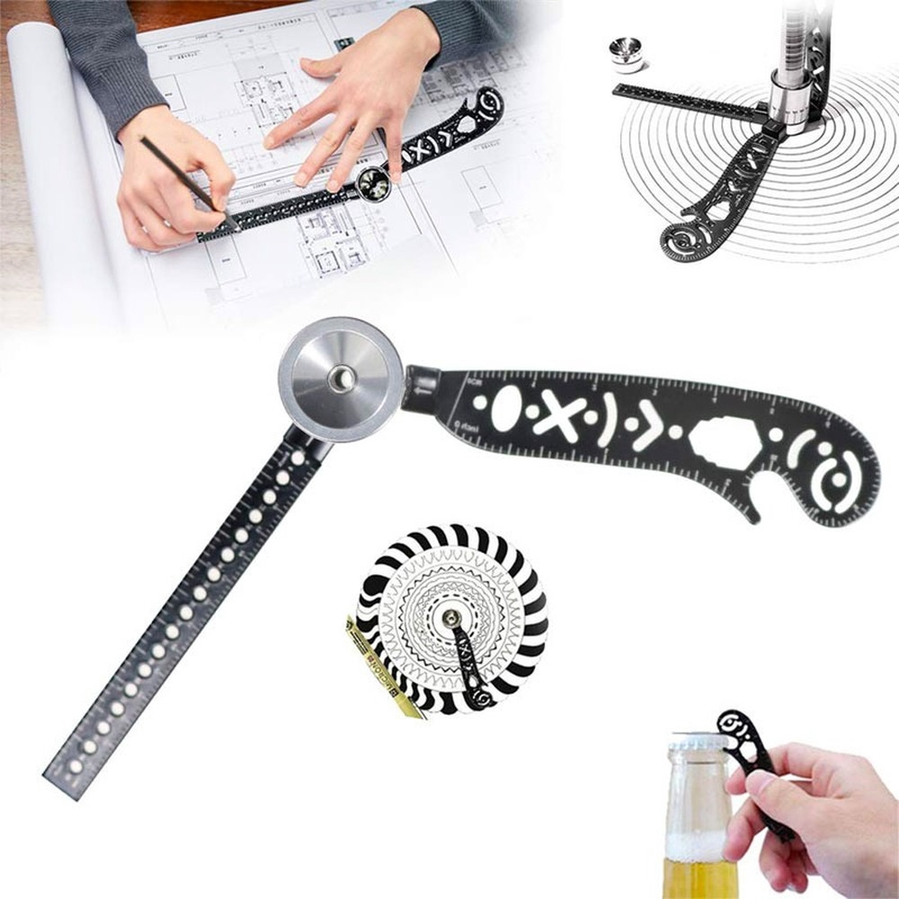 Versatile Tool Multi-Function Drawing Ruler Creative Drawing Curved ...