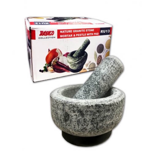 [RAYACO] High Quality MORTAR & PESTLE/LESUNG BATU ( Nature Granite ...