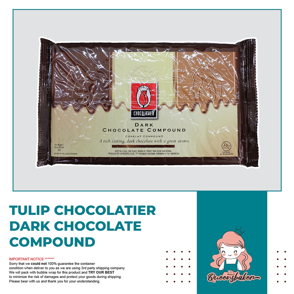 Tulip Chocolate Compound 1Kg (Dark/Milk) | Shopee Malaysia