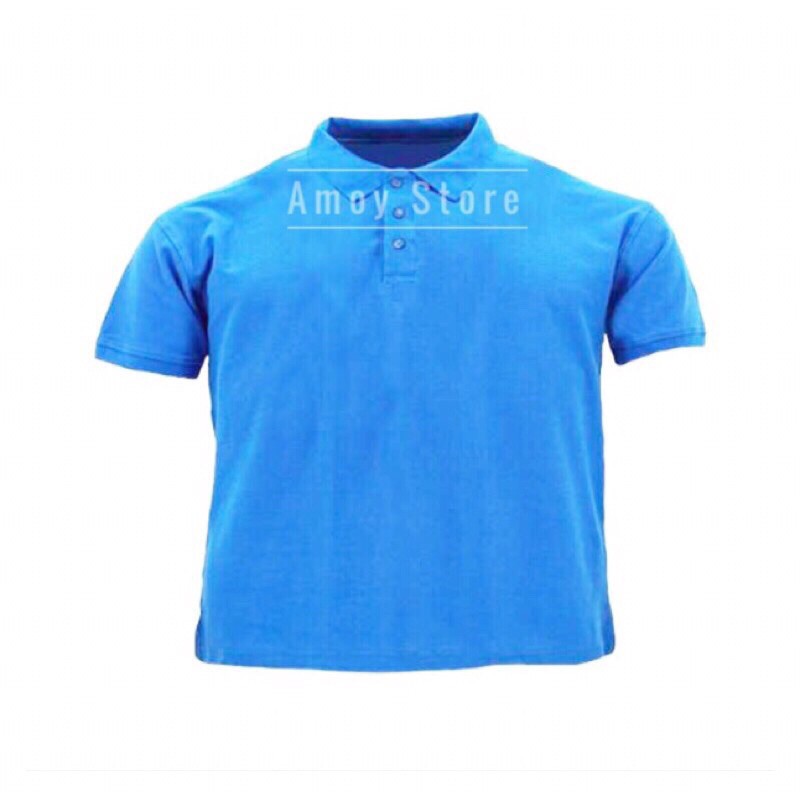 Men's Turquoise Aqua Polo Plus Size Plain Collar Sport Shirt | T-shirt ...
