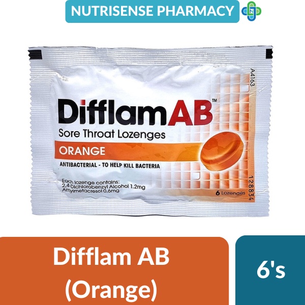 Difflam AB Orange Lozenges - 6's | Shopee Malaysia