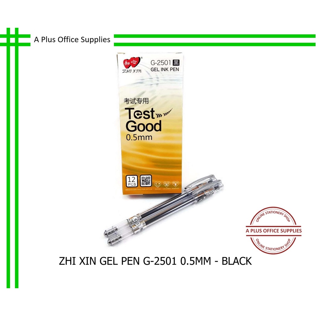 ZHI XIN Gel Pen G-2501 0.5mm / Pen Dakwat Gel 1pc - Black, Blue, Red ...