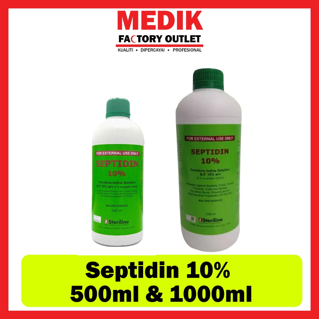 Septidin 10% Solution 500ml / 1000ml | Shopee Malaysia