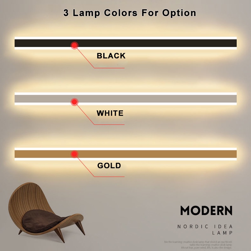 Right angle linear led Wall Light Minimalist background or ceiling ...