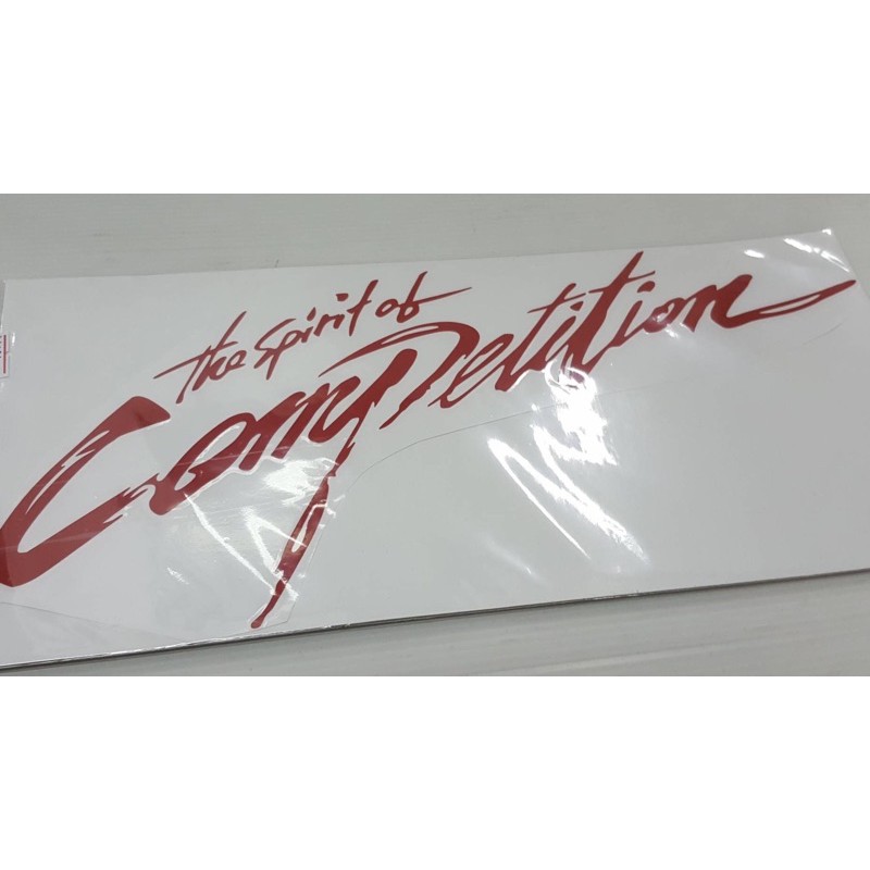 Sticker spirit of competition ready stock/sticker kereta/sticker ...