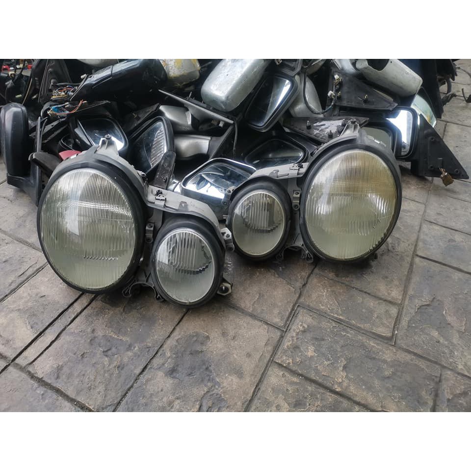 Mercedes Benz W210 Facelift Headlamp Lampu Depan Original Hella ...