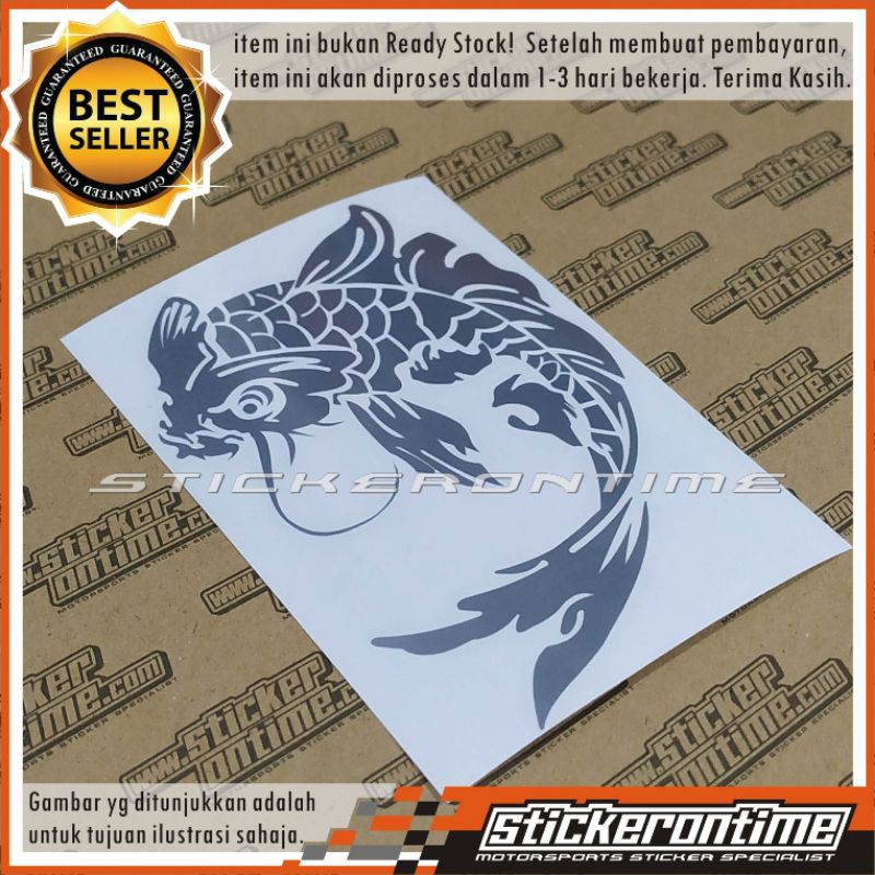 Sticker Ikan Koi Japan Myvi Mira Move Toyota Honda Passo kelisa kenari ...
