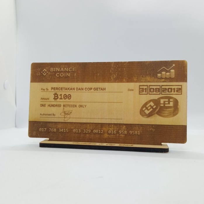 Customized Replika Cek Hantaran Perkahwinan/ Wedding Mock Up Cheque ...