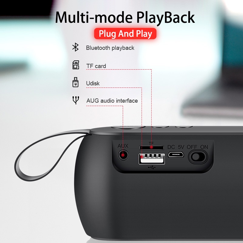 SPRISE Bass Stereo Portable Mini Bluetooth Speaker Wireless, USB ...