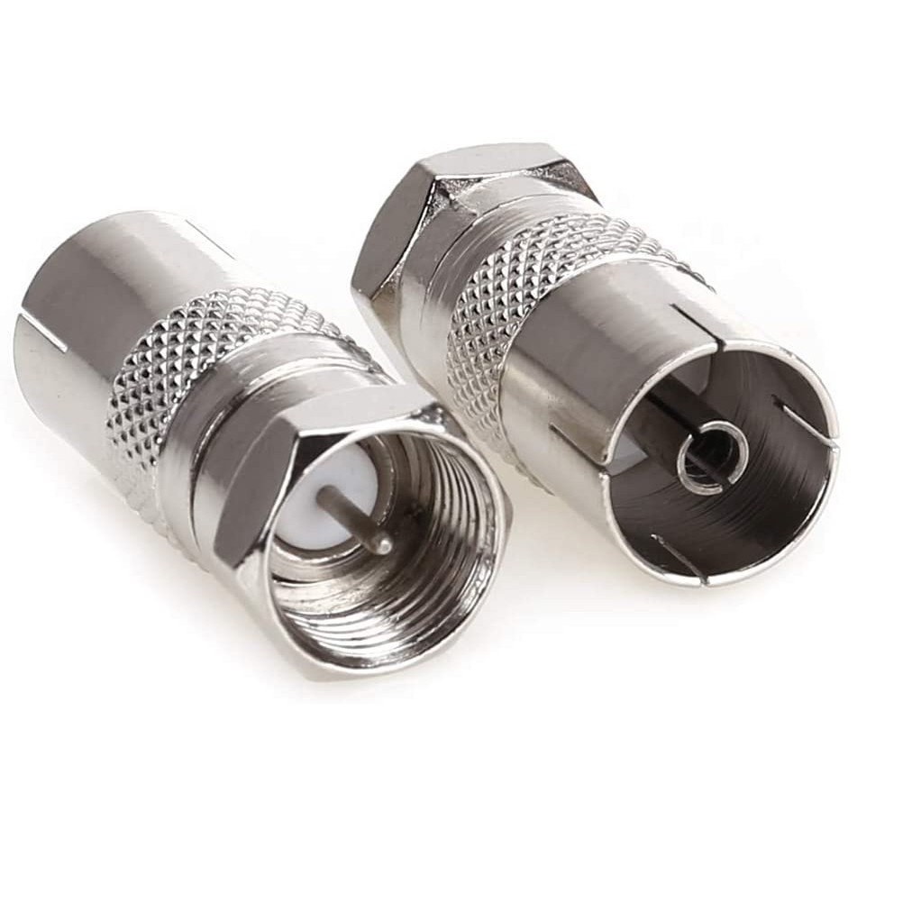 1 Pc Connector RF Female TV Jack to F Male Plug RG6 Coaxial Cable ...