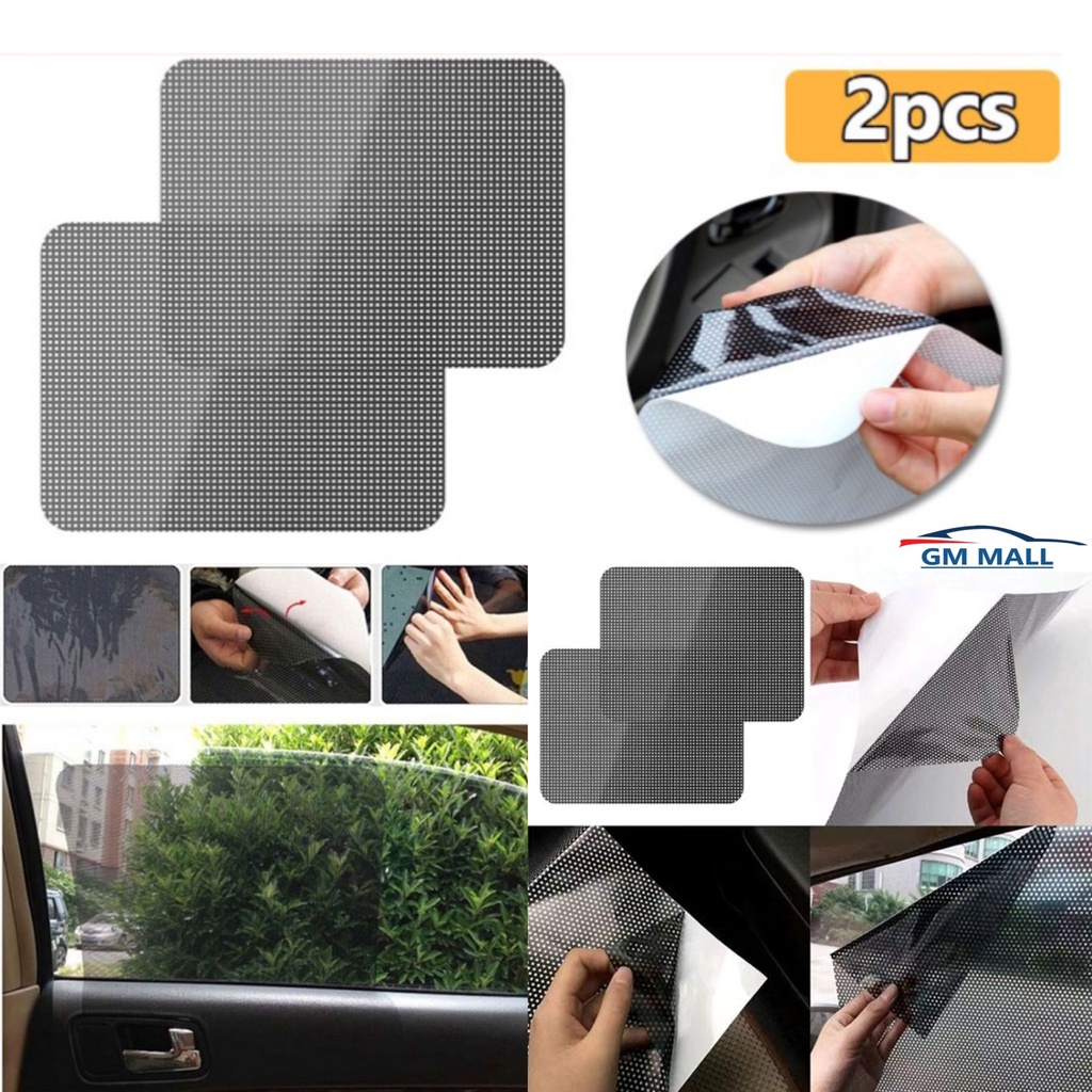 SUNSHADE STICKER 2 PCs 38cm x 42cm Window Mesh Magic Tinted UV ...