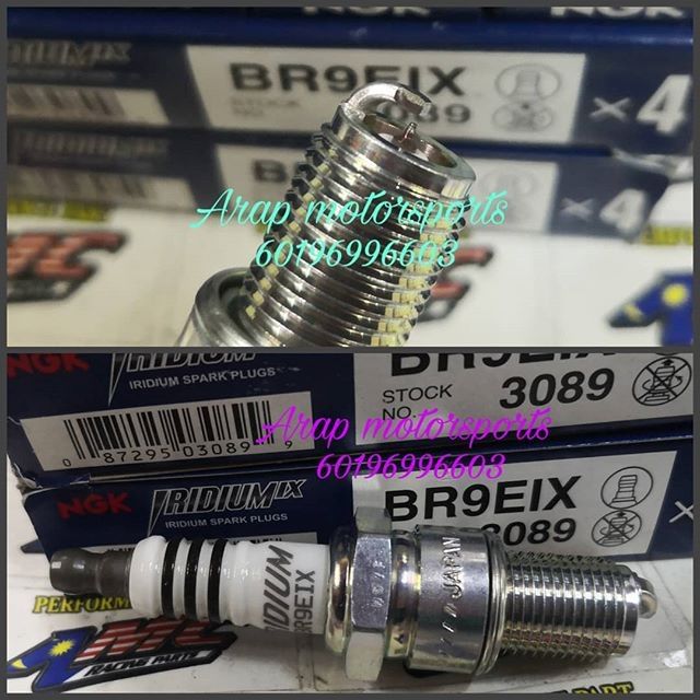 RXZ135 Y125Z BR9EIX BR8EIX NGK IRIDIUM-IX SPARK PLUG 100% MADE IN JAPAN | Shopee Malaysia