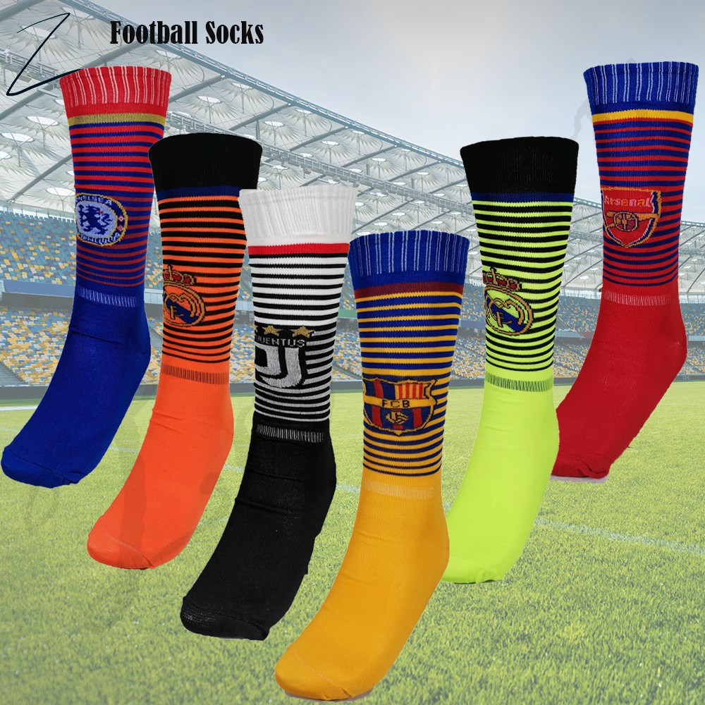 Futsal Soccer Socks Stoking Bola Tebal Panjang Stokin Football Sock ...