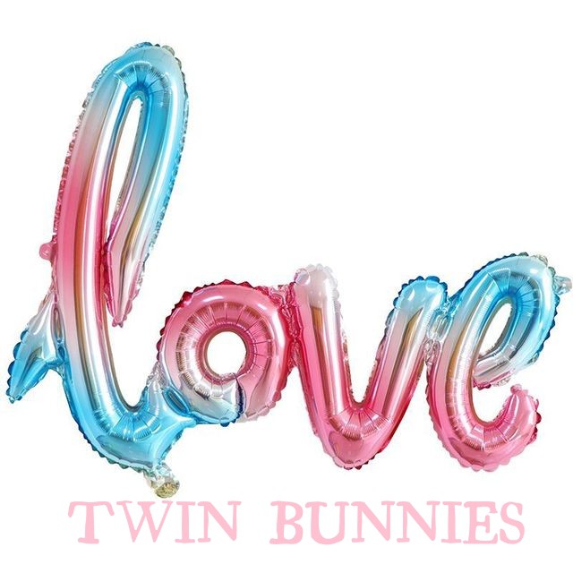TB Foil Balloon Love Letter Colourful Balloon Discoloration ...