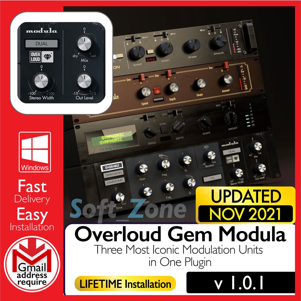 Overloud Gem Modula 1.0.1 - Three Most Iconic Modulation Units in One Plugin [WINDOWS x64 ...