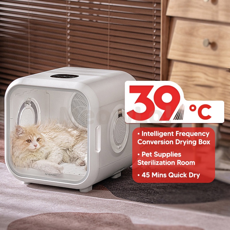 MeowLo HOMERUN 39°C Automatic Pet Drying Box Pet Dryer Box Smart Pet ...