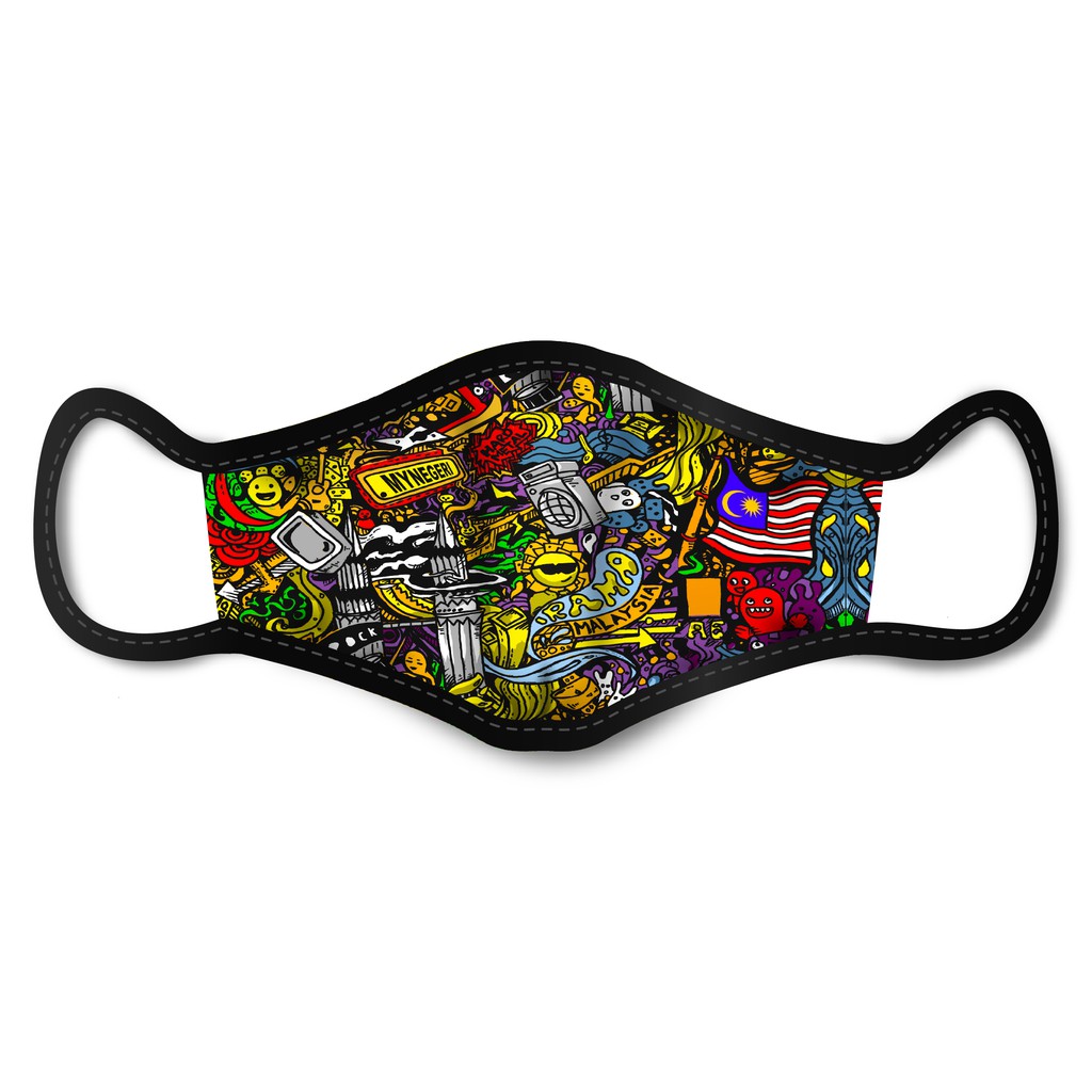 [3 LAYER] Microfiber Face Mask Reusable After Wash (removable middle ...