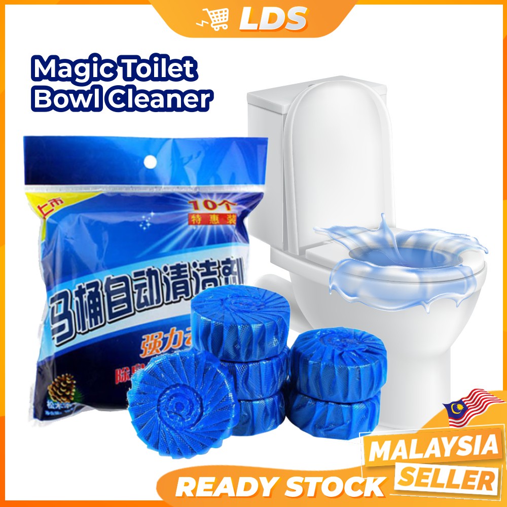 SIMS Toilet Bowl Automatic Cleaner Blue Tablet Block Flush Cleaner ...