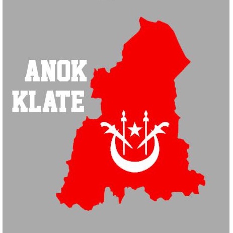 Sticker "ANOK KLATE' | Kelantan Map| Peta Negeri Kelantan | Cermin/body ...